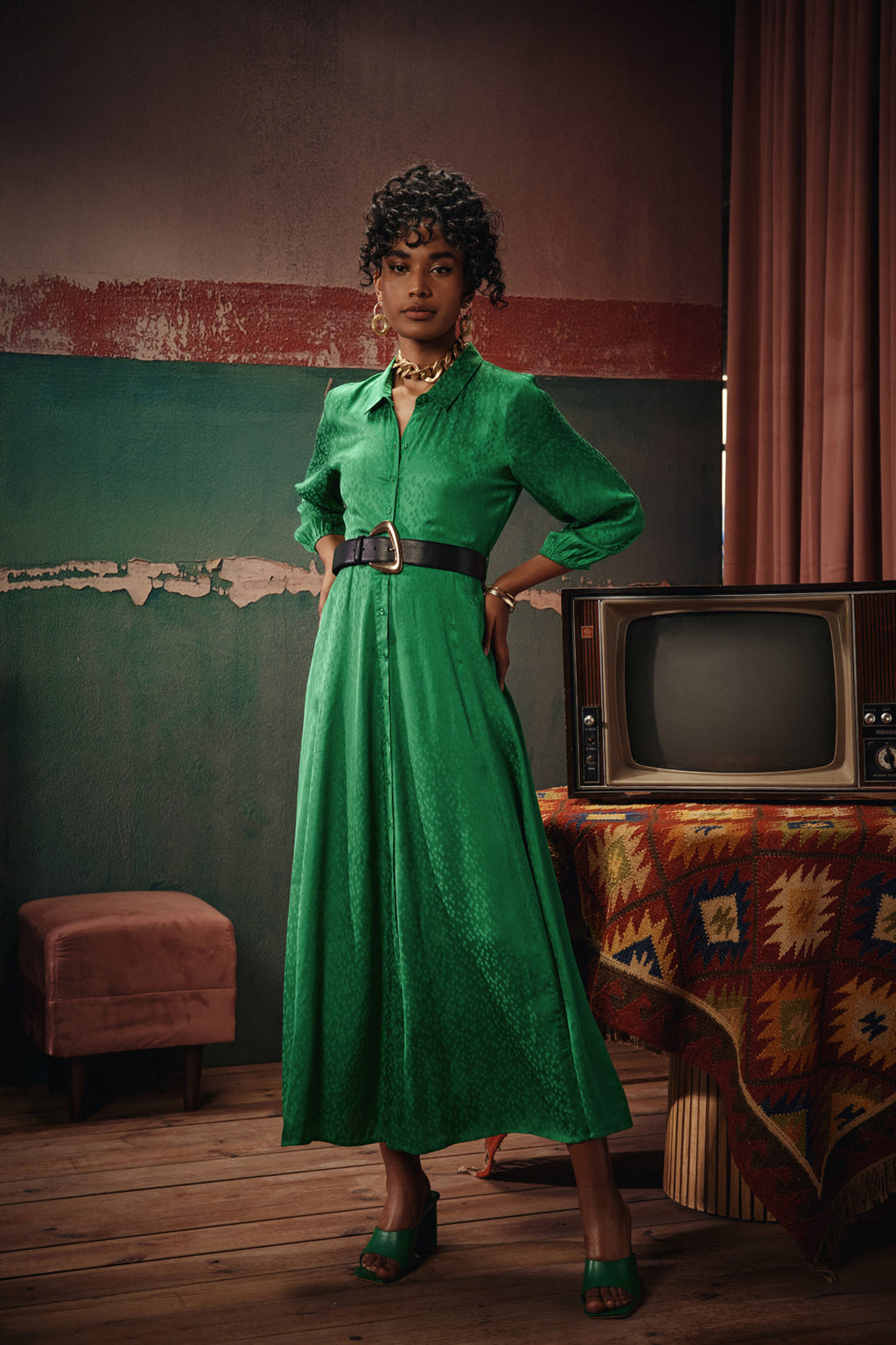 Erica Green Long Dress – KOAKH